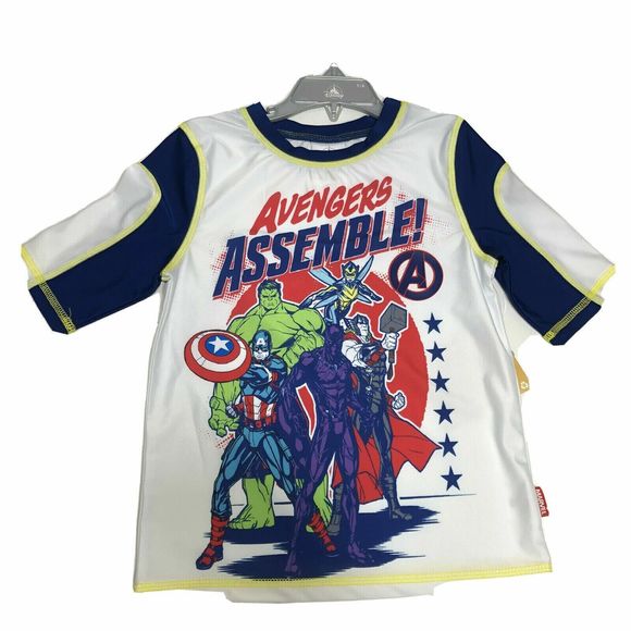 Disney | Swim | Disney Rash Guard Avengers Shirt Rashguard Wear 78 ...